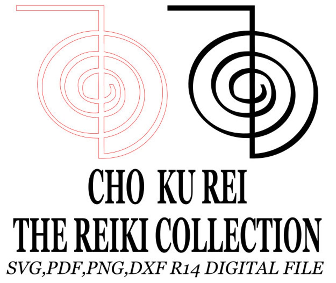 Chokurei Cho Ku Rei Digital Download Svg,pdf,png Dxf R14 Files Reiki ...