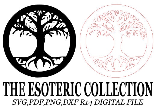 Tree of Life Digital Download Svgpdfpng Dxf R14 Files - Etsy