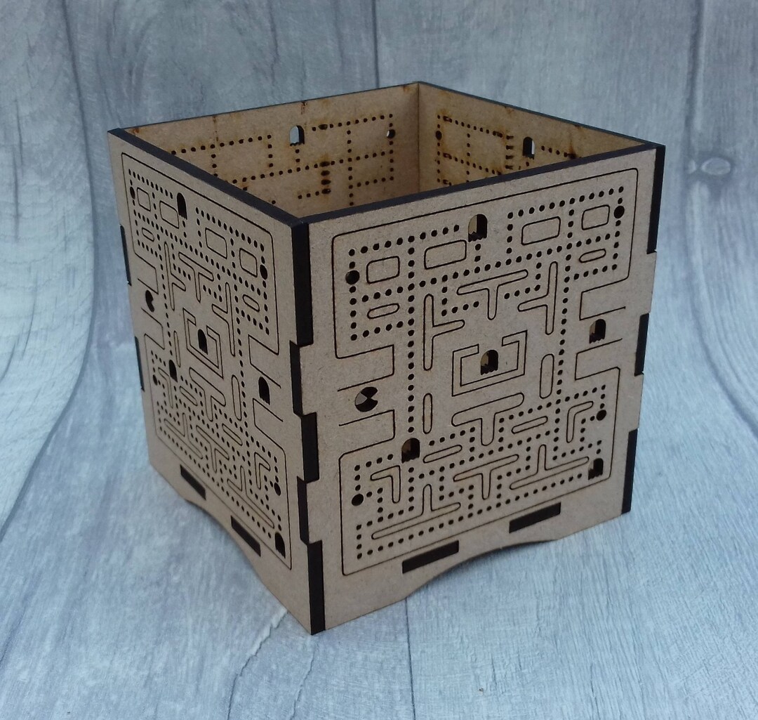 Flat Pack Unique Pacman Laser Cut Tealight Candle Holder Retro - Etsy