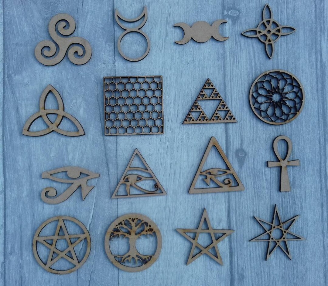 Any 5 Laser Cut Novelty Esoteric Shapes for Crafting Craft - Etsy