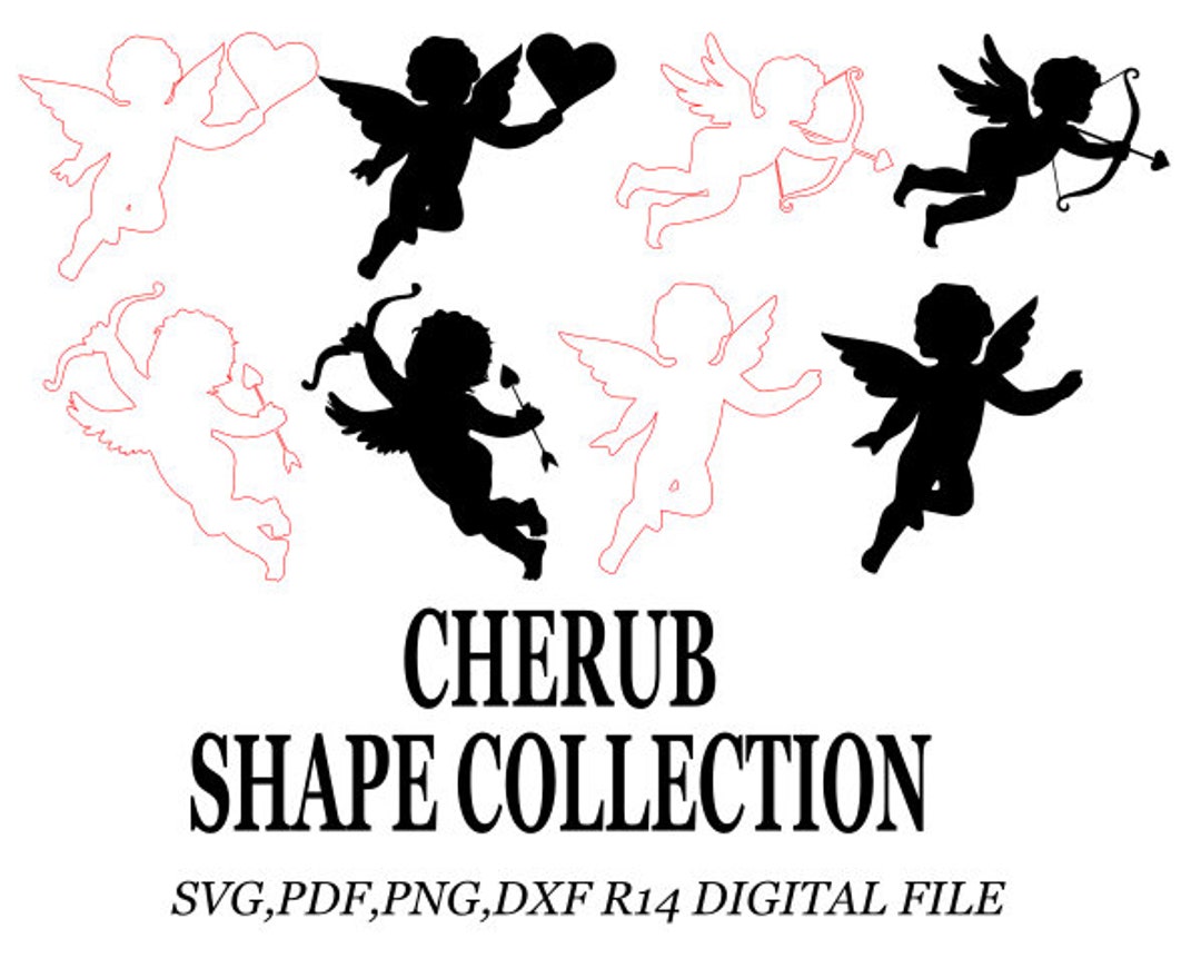 4 Cherubs From the Cherub Collection Digital File Divine Svg Png Pdf ...