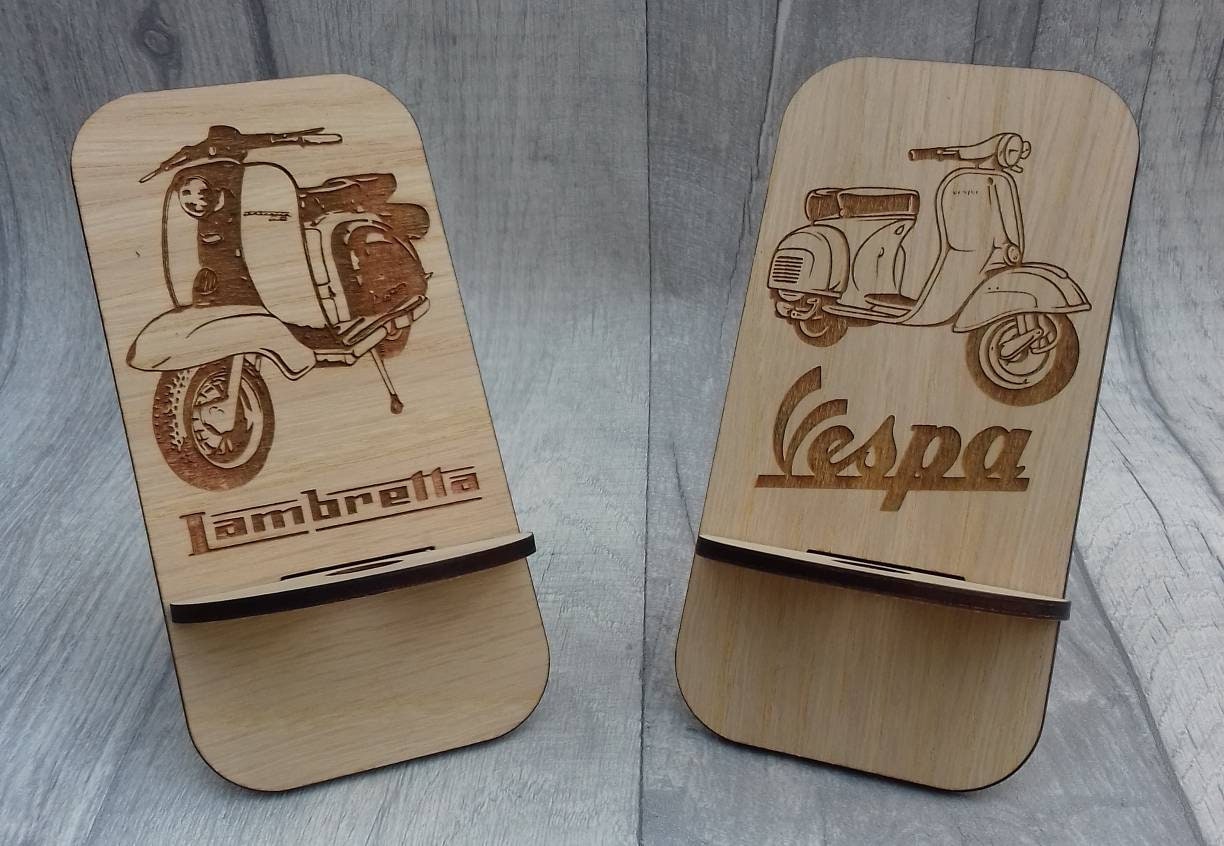Unique Laser Cut and Engraved Lambretta or Vespa Scooter Oak - Etsy UK