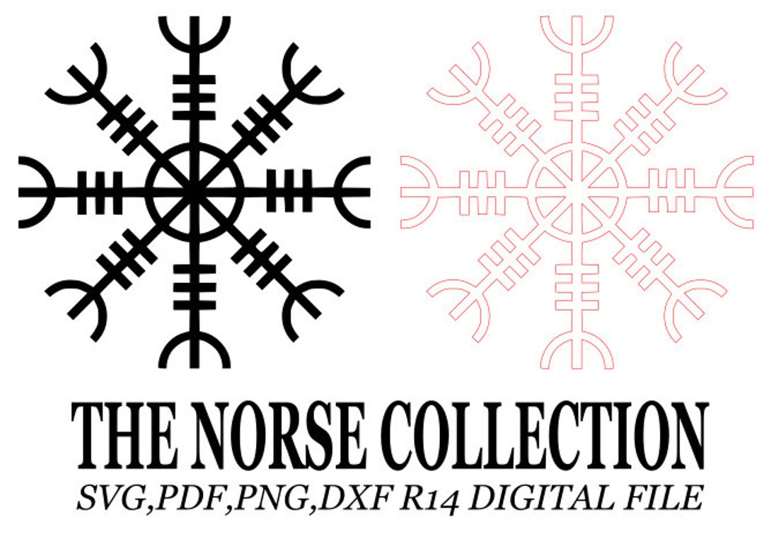 The Norse Collection Aegishjalmur Digital Download Svg Png Dxf Pdf ...