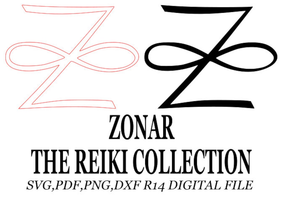 Zonar Reiki Symbol Digital Download Svg,pdf,png Dxf R14 Files Reiki ...