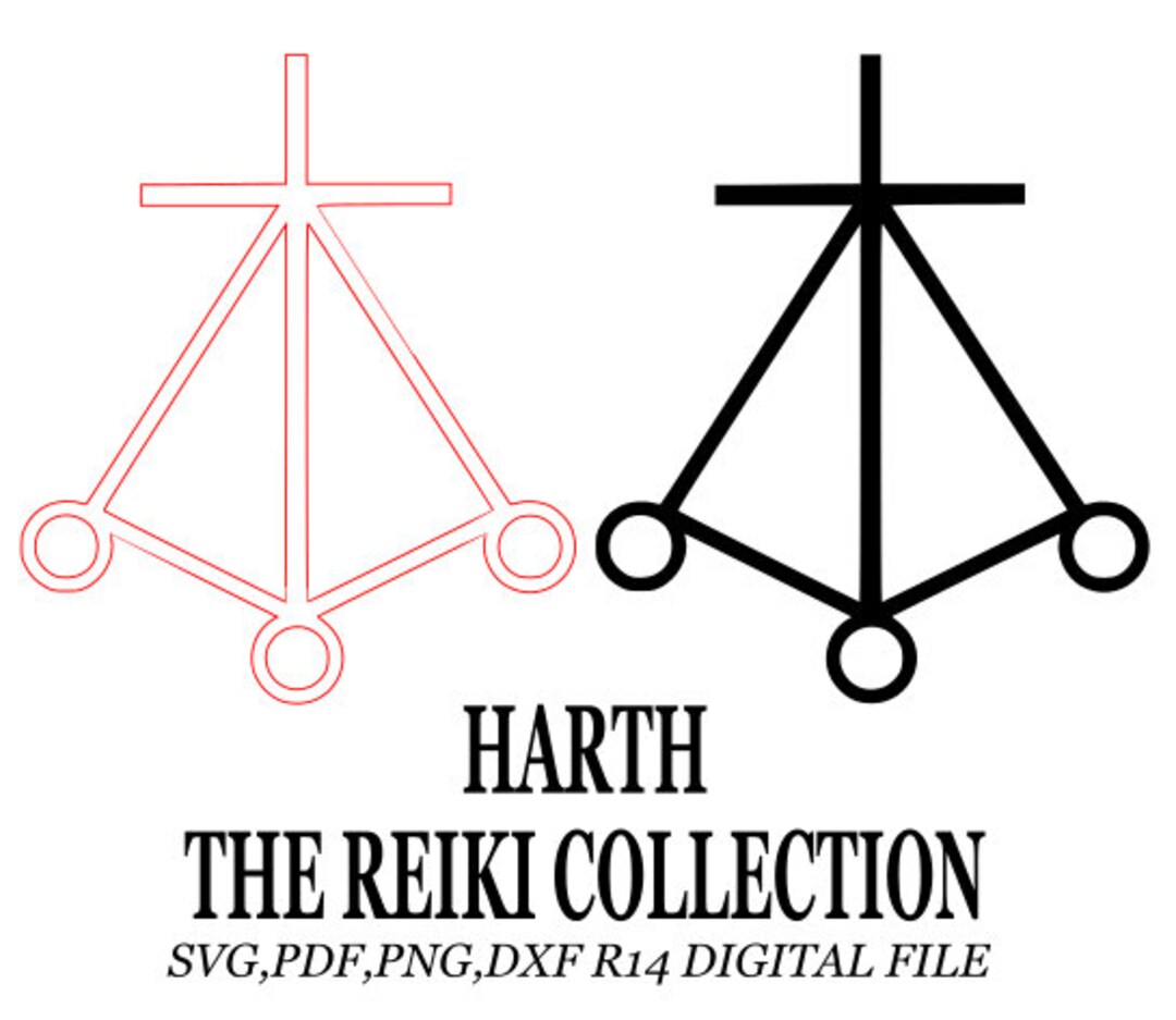Harth Reiki Symbol Digital Download Svg,pdf,png Dxf R14 Files Reiki ...