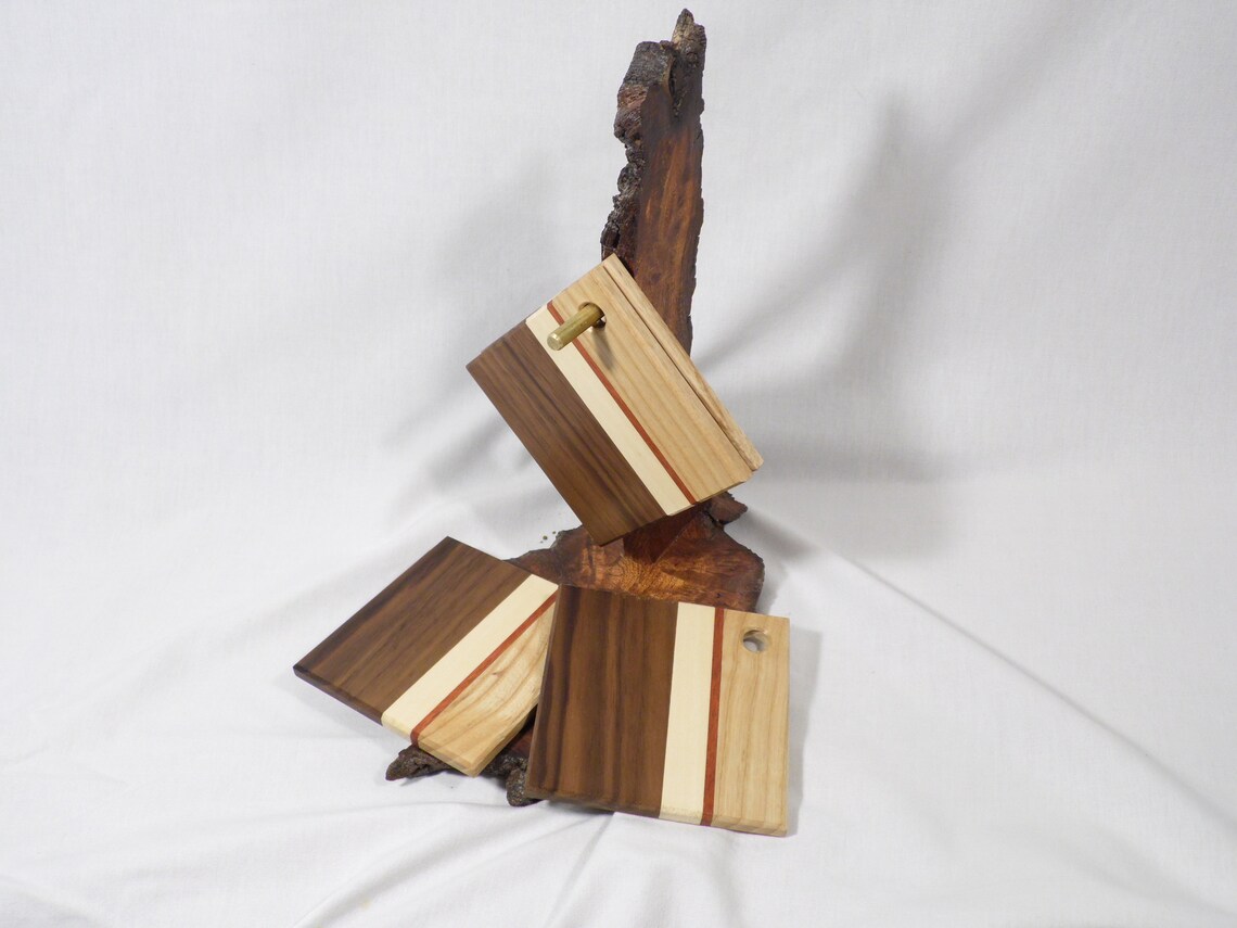 This is a Set of 4 Coasters Made Out of Desert Mesquite - Etsy