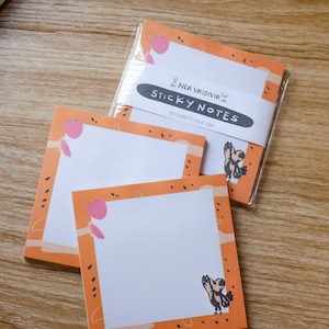 3 Cute Animals Sticky Bundle| Post It Notes 50 Sheets | Cat Memo Pad ...