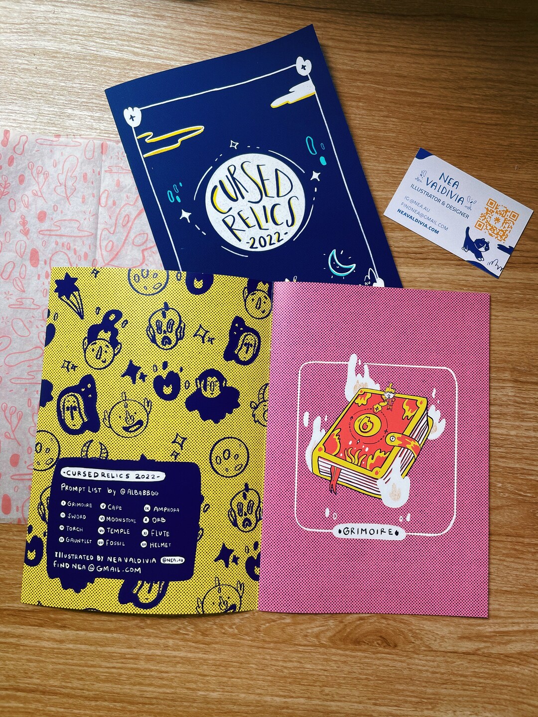 Cursedrelics Zine | Illustrated Zine by Nea Valdivia - Etsy