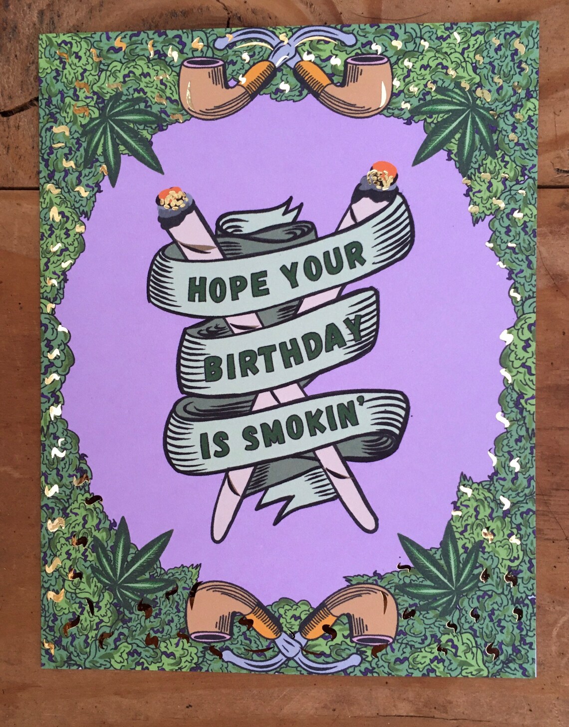 420 Happy Birthday Weed Card - Etsy