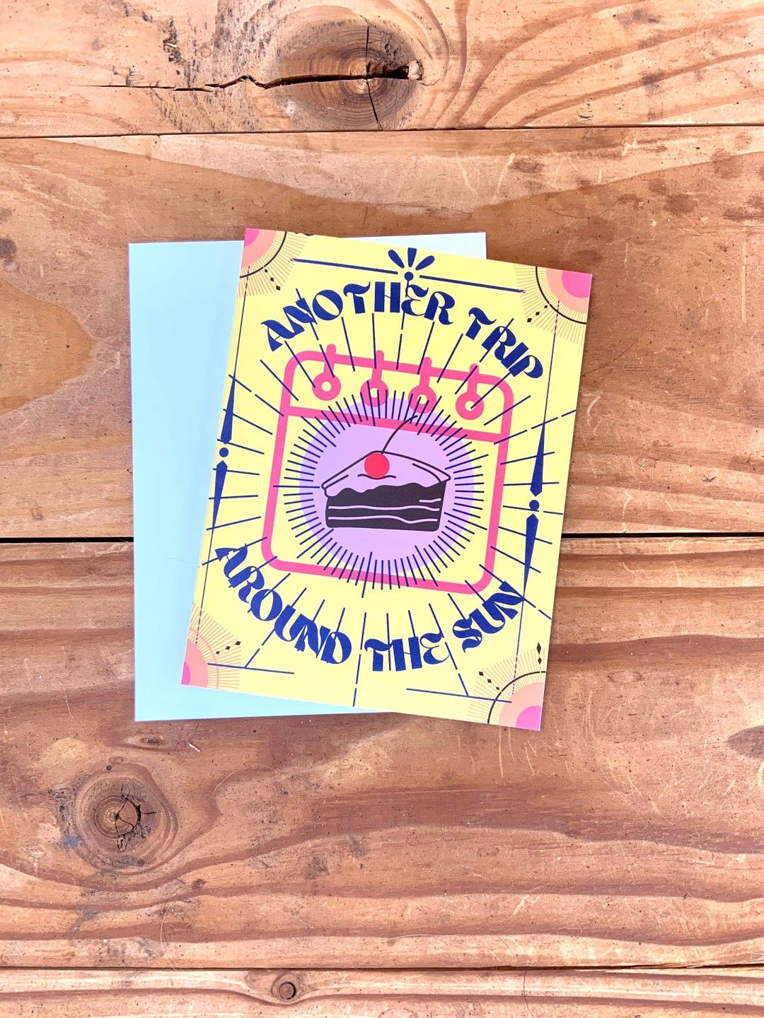 Another Trip Around Sun Birthday Card - Etsy