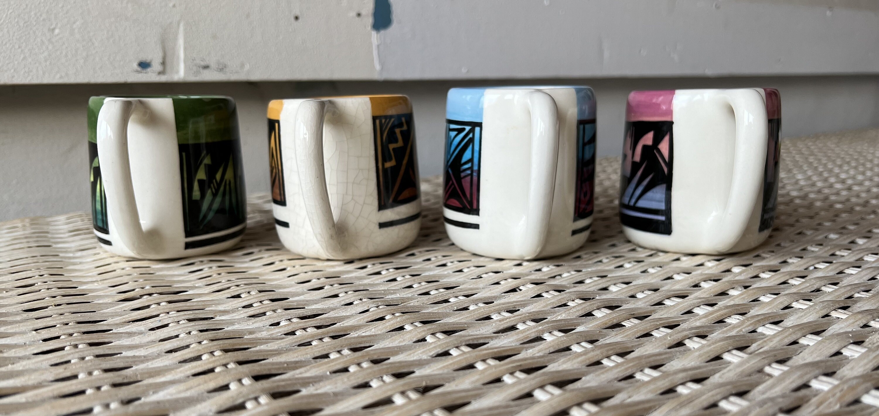 Set of 4 Vintage Signed Retro Navajo Coffee Cup Mugs - Etsy