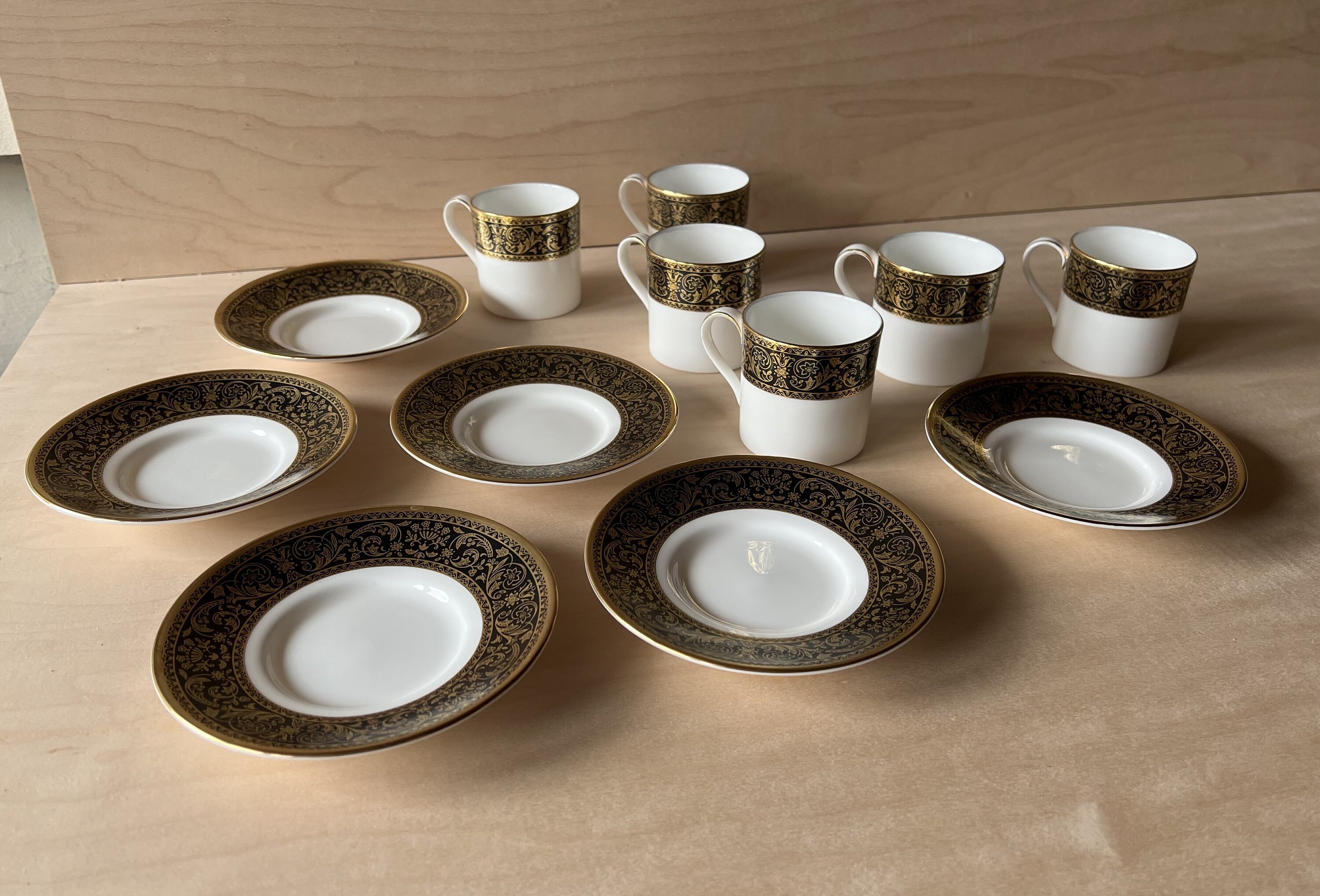 Set of 6 Minton 'grandee' Pattern Coffee / Espresso Cup & Saucer - Etsy