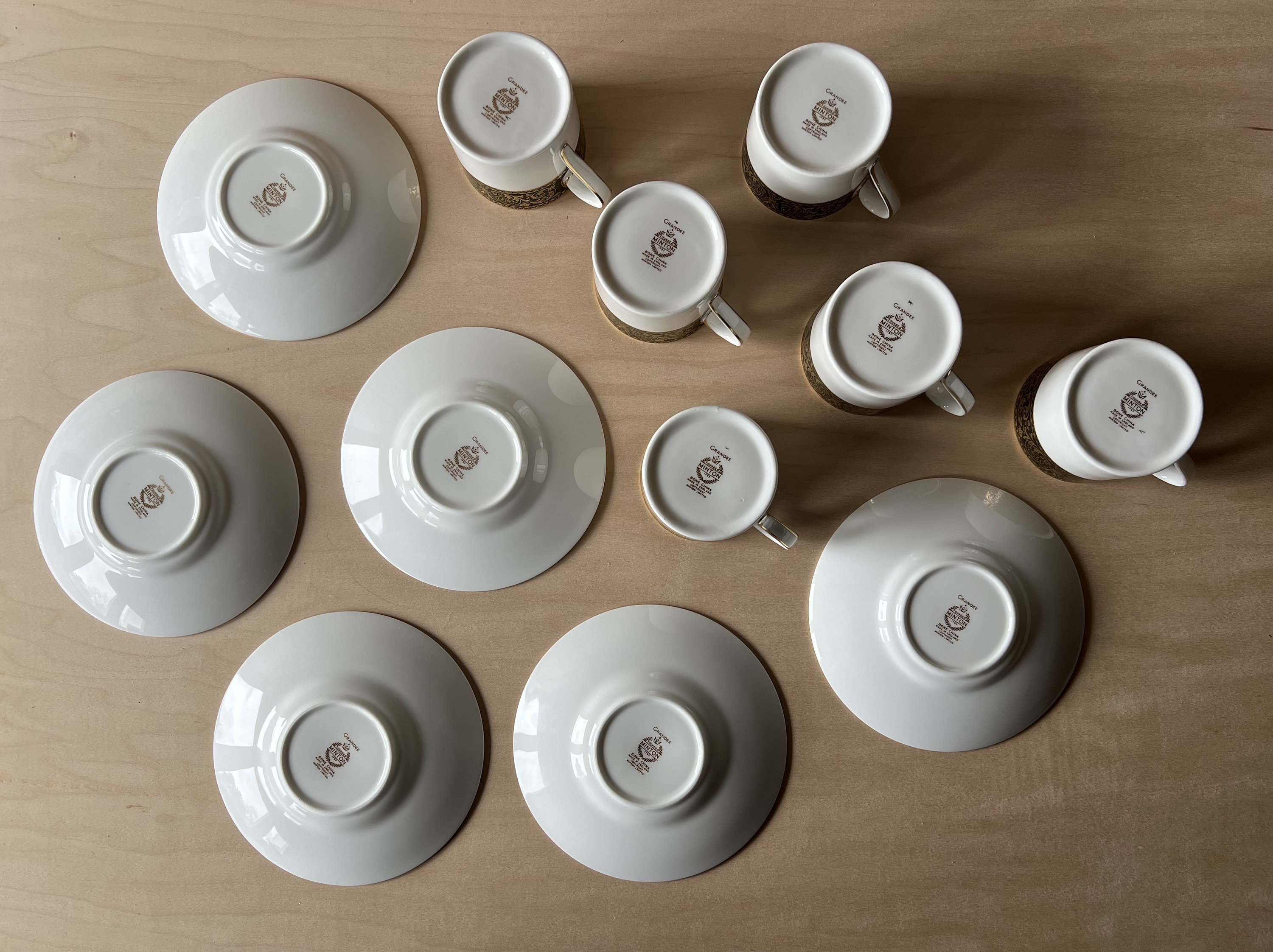 Set of 6 Minton 'grandee' Pattern Coffee / Espresso Cup & Saucer - Etsy