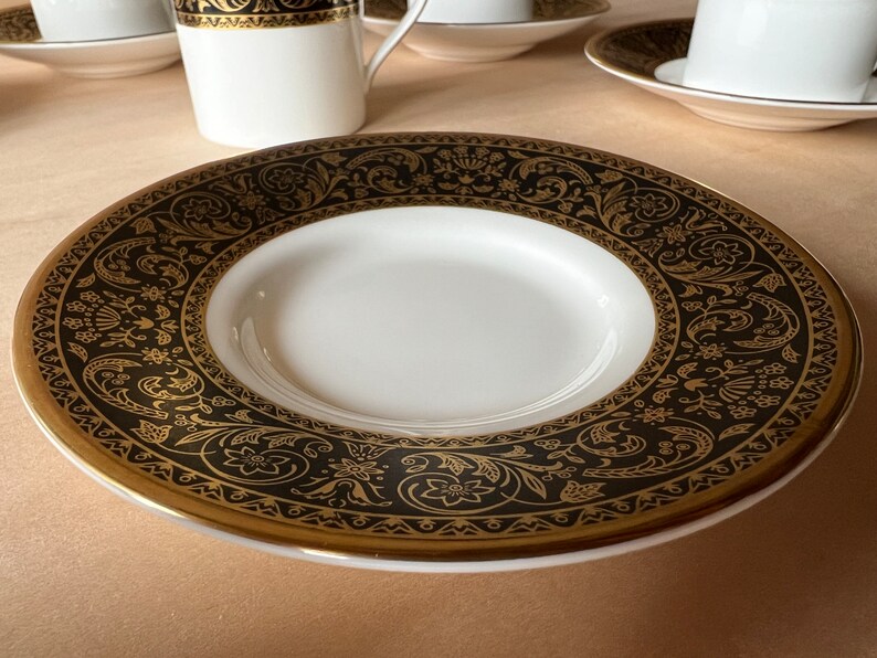 Set of 6 Minton 'grandee' Pattern Coffee / Espresso Cup & Saucer - Etsy