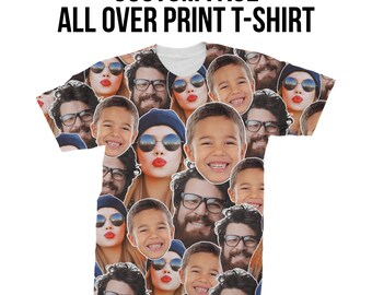 Custom All Over Print Photo T-shirt - Etsy