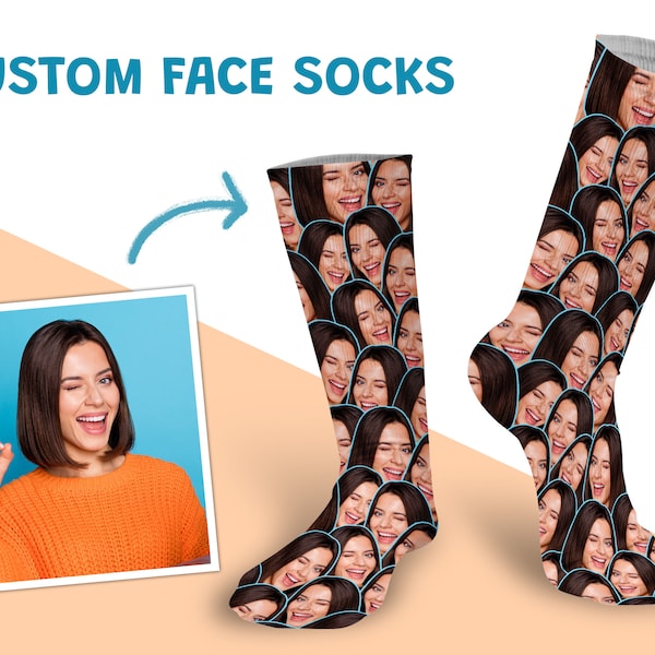 Custom Face Socks - Etsy