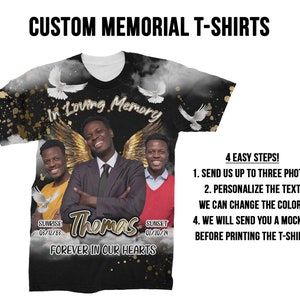 Personalized in Loving Memory Memorial T-shirt - Etsy