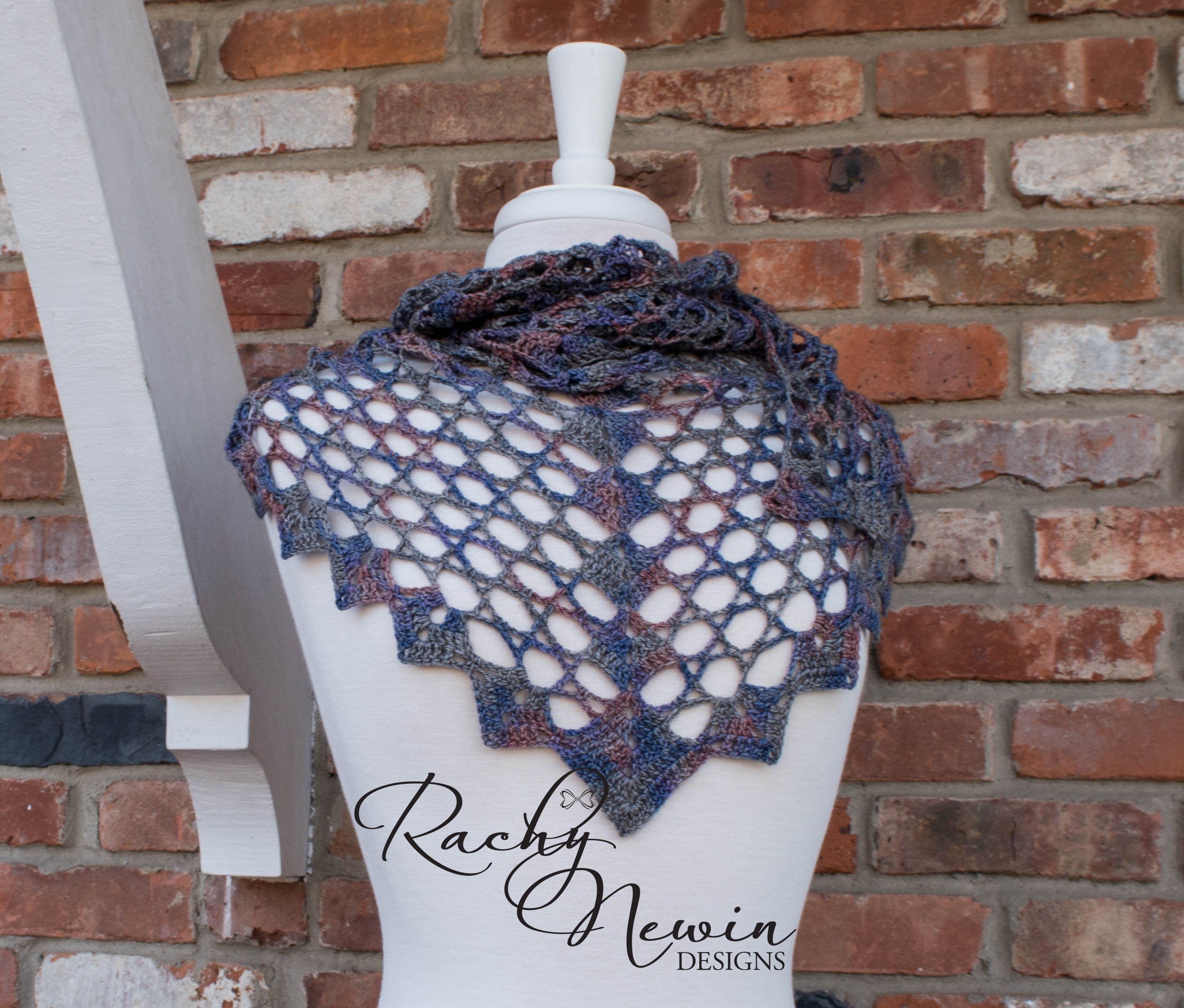 Sylvan Lake Shawl, Crochet Shawl Pattern, Crochet Pattern, Fingering ...