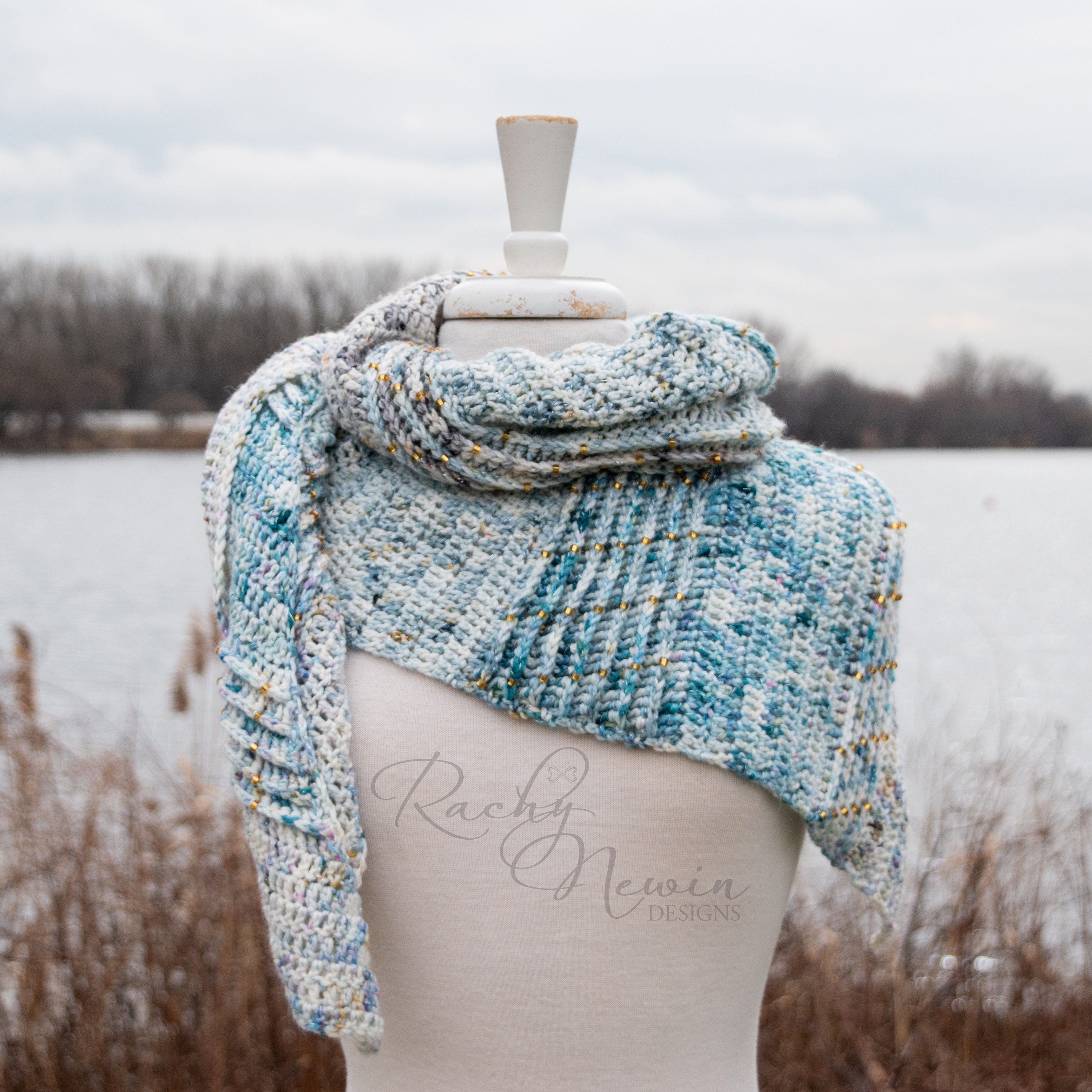 Frozen Waterfall Shawl Crochet Shawl Pattern Crochet | Etsy