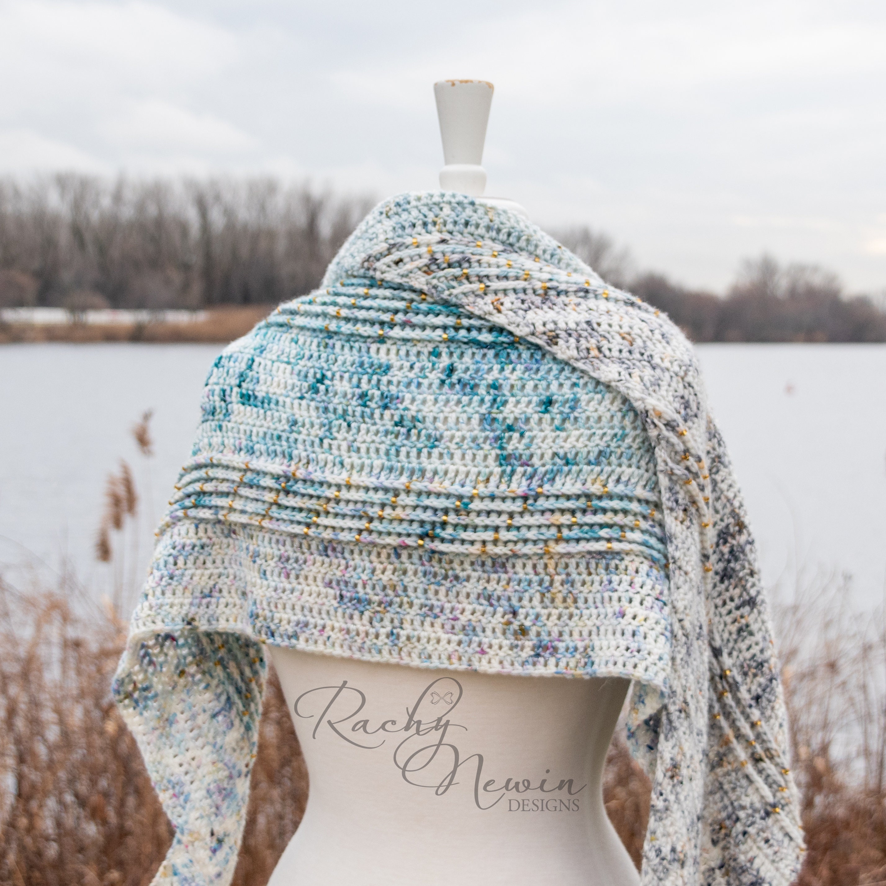 Frozen Waterfall Shawl Crochet Shawl Pattern Crochet | Etsy