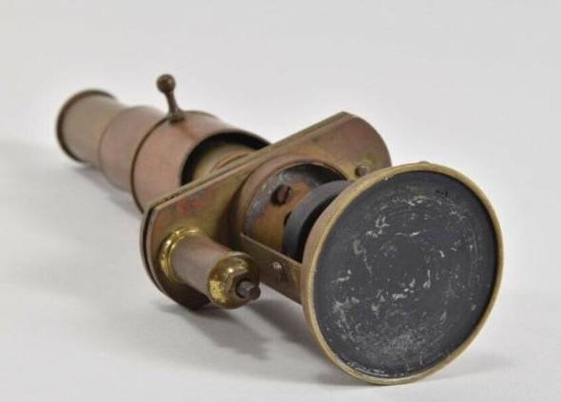 Gorgeous Portable Field Microscope, Little Microscope Half 19th Century ...