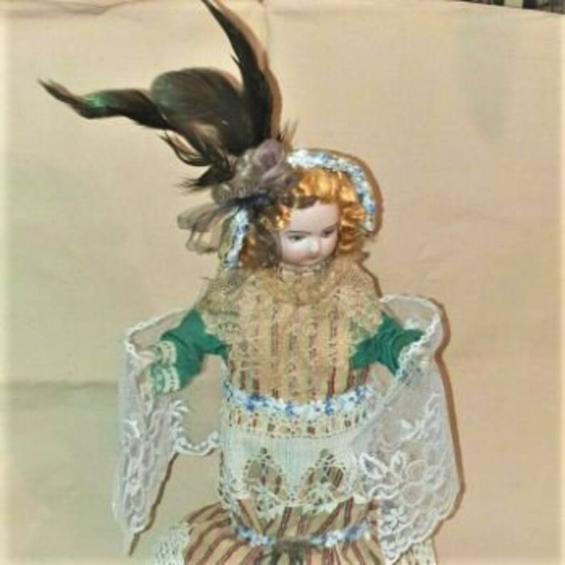 Antique Doll Automata. Ancient Victorian Model With an Elegant Dress ...