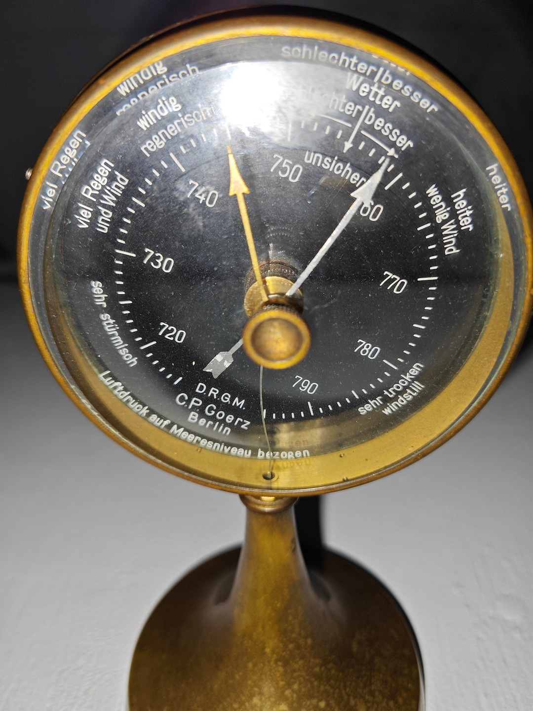 Nautical Clock, Aneroid Barometer, Very Old and Precise Military ...