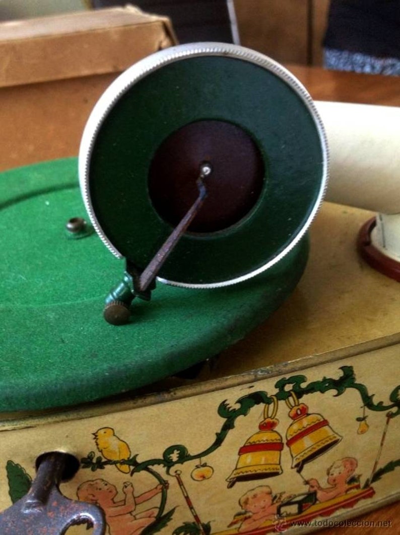 Gramophone Tin Toy. With Box Original. Ancient Phonograph - Etsy