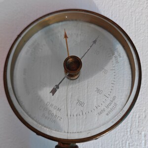 Nautical Clock, Aneroid Barometer, Very Old and Precise Military ...