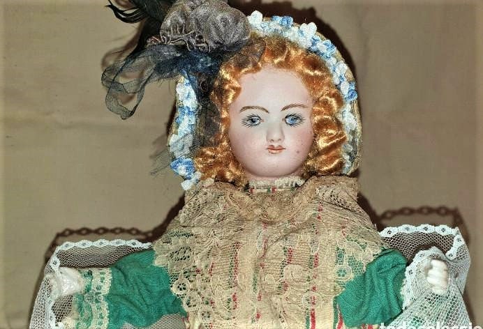 Antique Doll Automata. Ancient Victorian Model With an Elegant Dress ...