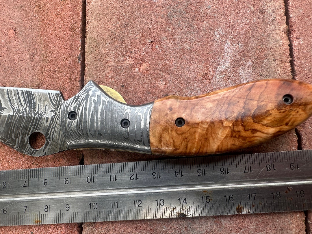 Damascus Hand Engraved Folding Knives - Etsy