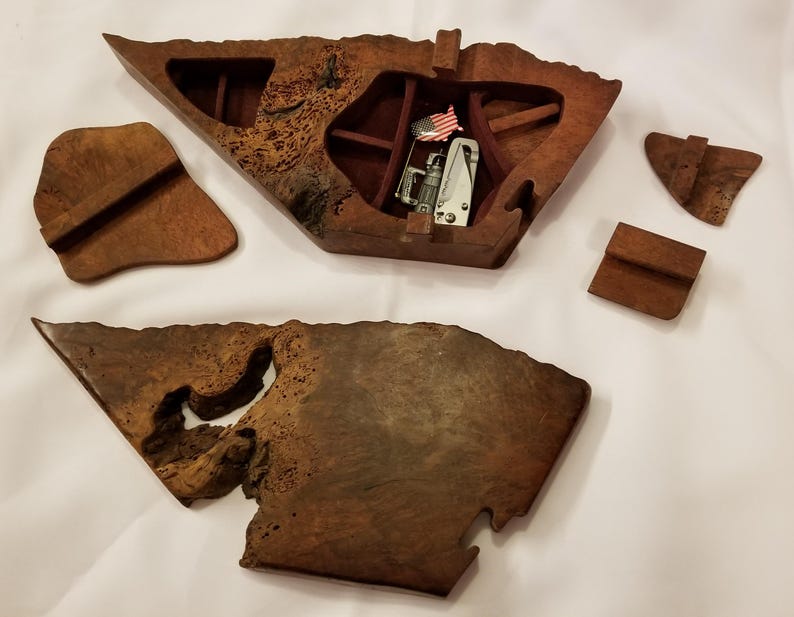 Hand Made Redwood Forest Wood Puzzle Box - Etsy