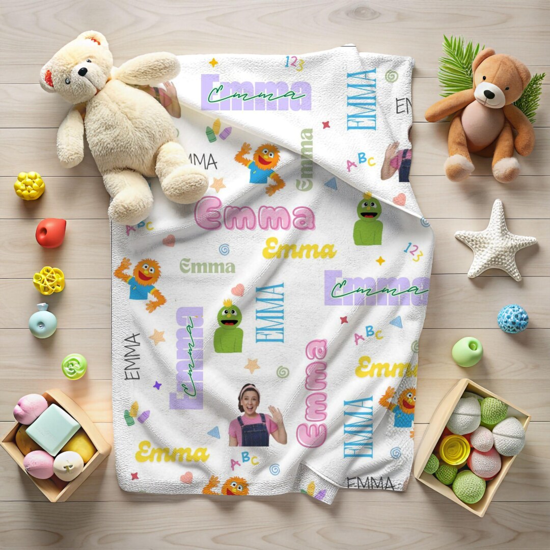 Ms Rachel Personalized Name Blanket / Toddler Blanket / Custom Name ...