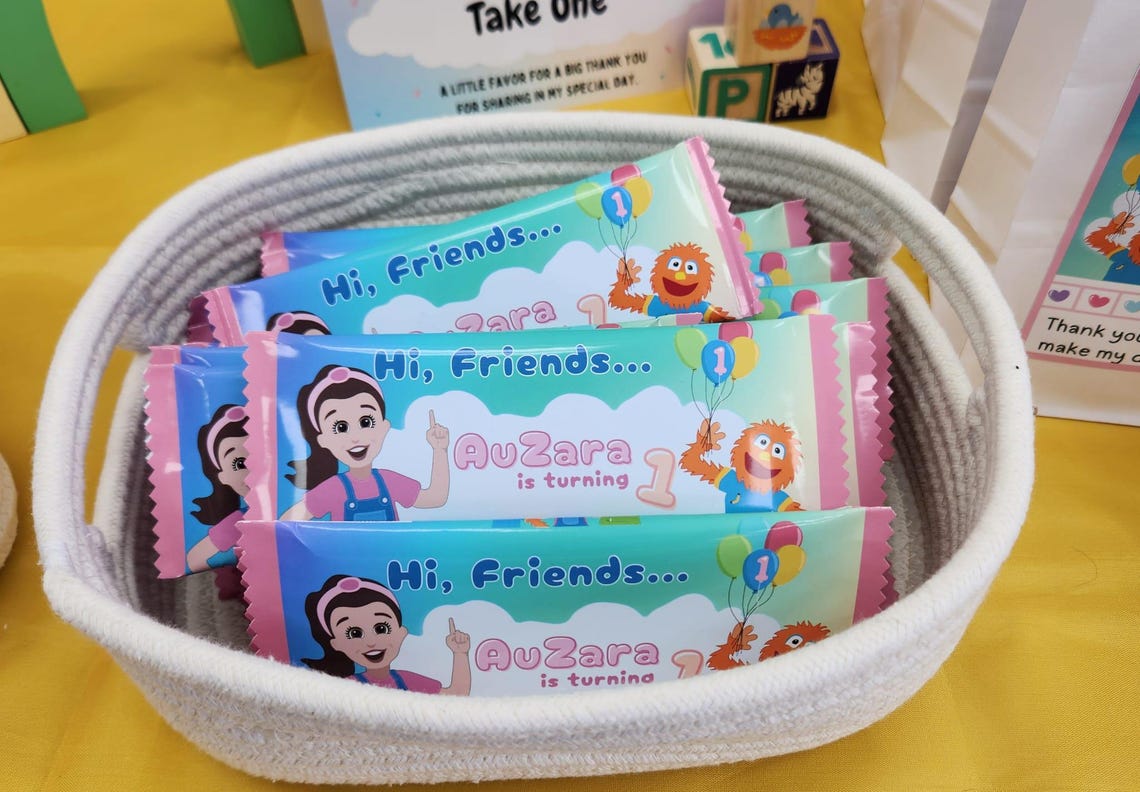 Ms. Rachel Party Snack Labels | 12pc Editable Treat Labels | Instant ...