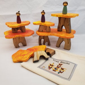 Handmade Tree House Blocks Set - Double Set Option, Toddler or ...