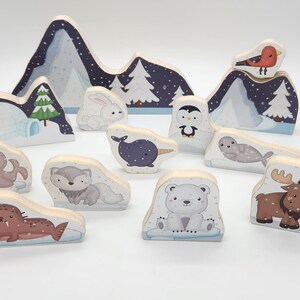 Arctic Animal Story Blocks Playscape Storytelling Sensory Blocks All ...