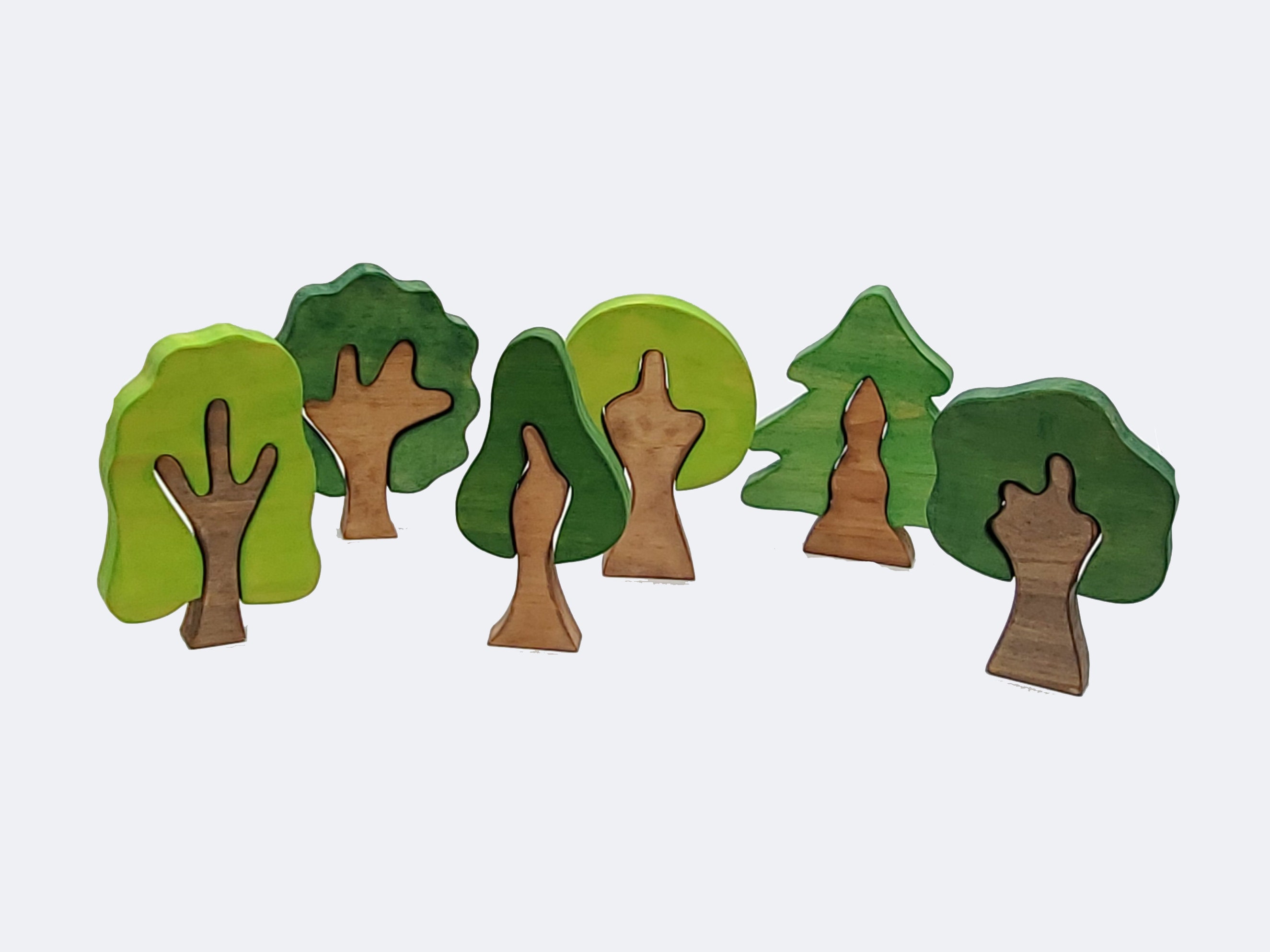 Set of 6 Trees Great for Small World Playscapes Toys for - Etsy