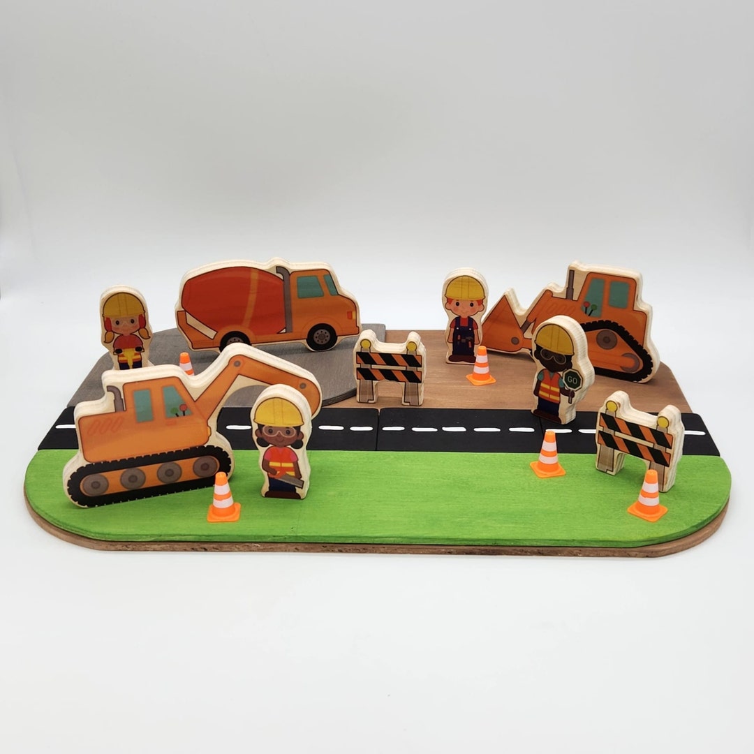 Interactive Construction Wooden Playset for Imaginative Play - Great ...