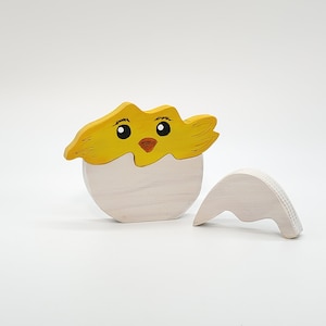 Nesting Easter Egg Stackers Waldorf and Montessori Inspired Wood ...