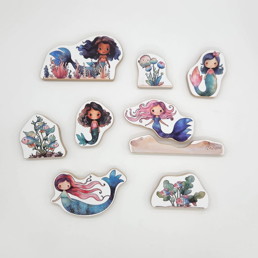 Mermaid Under the Sea Story Blocks Playscape Storytelling Sensory ...