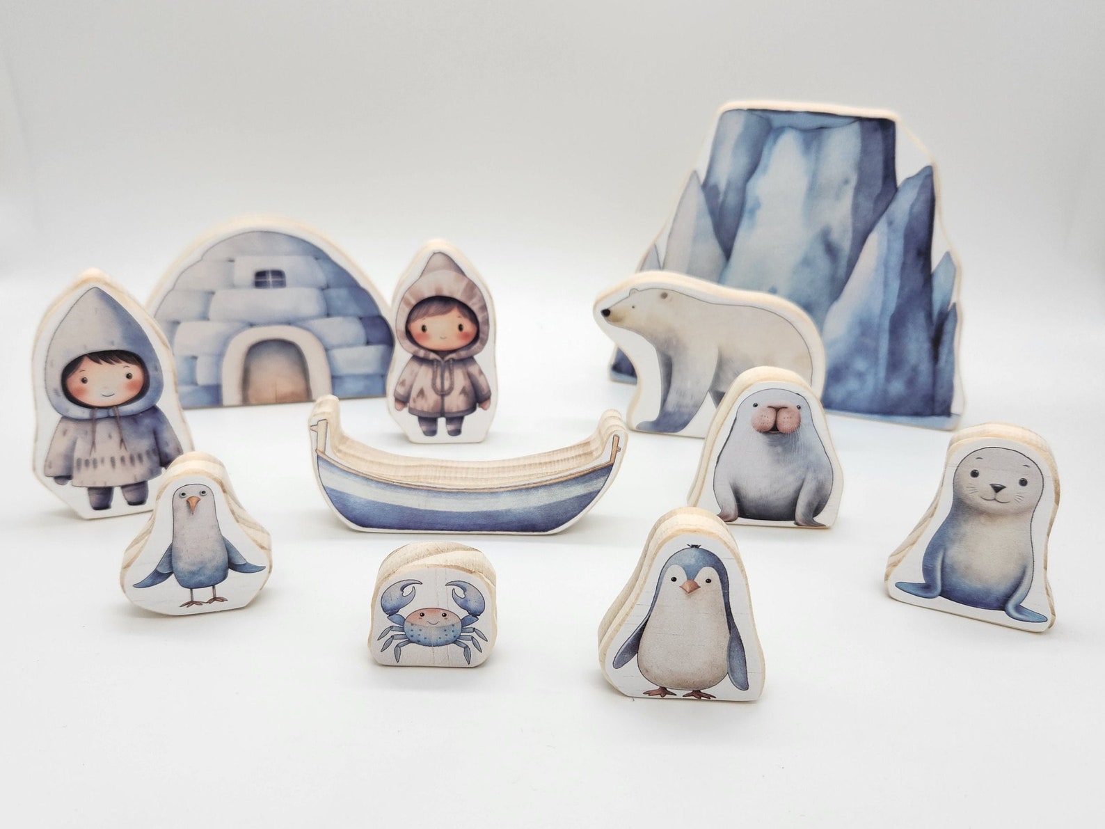 Winter Arctic Life Story Blocks Playscape Storytelling Sensory Blocks ...