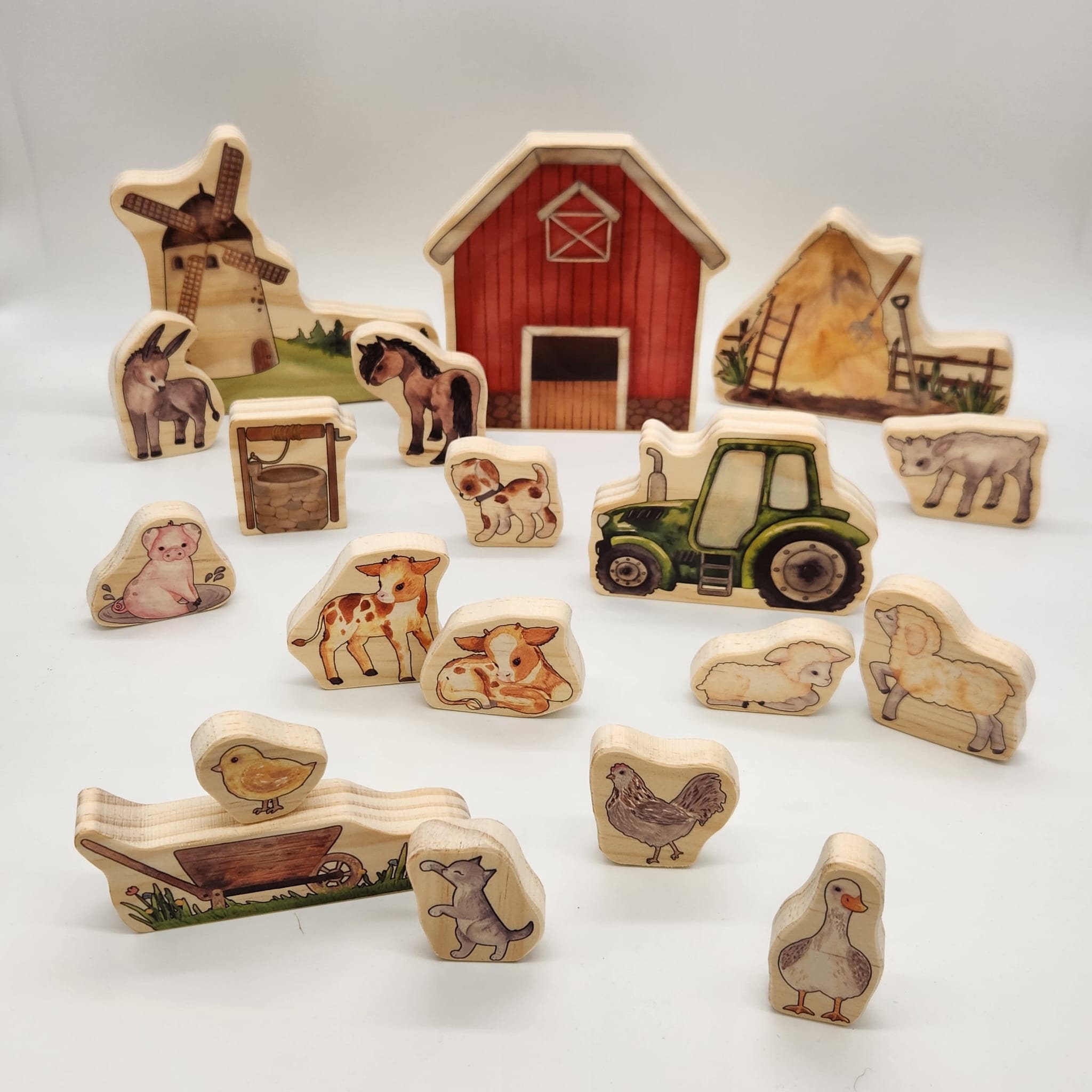 Farm Story Blocks Playscape Storytelling Sensory Blocks All Natural and ...
