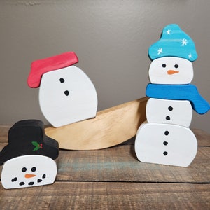 Build and Balance Snowmen - Great Winter Toy for Boys and Girls! Blocks ...