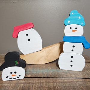 Build and Balance Snowmen - Great Winter Toy for Boys and Girls! Blocks ...