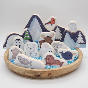 Arctic Animal Story Blocks Playscape Storytelling Sensory Blocks All ...