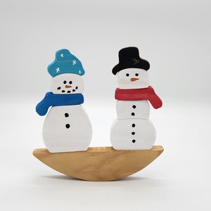 Build and Balance Snowmen - Great Winter Toy for Boys and Girls! Blocks ...