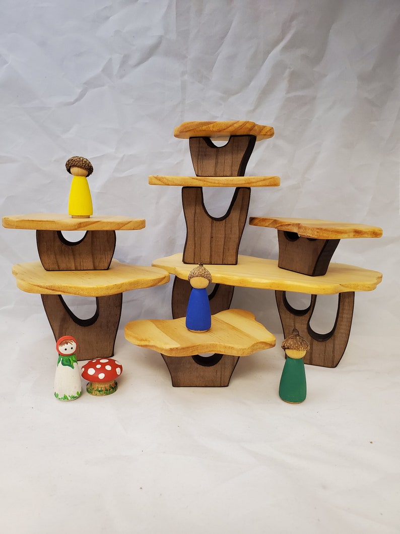 Tree Building Blocks, Toddler or Preschool Handmade Tree House Blocks ...