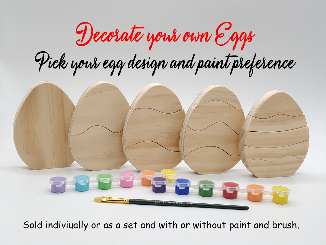 Decorate Your Own Easter Eggs - Paint Kit - Keepsake Gift for Children ...