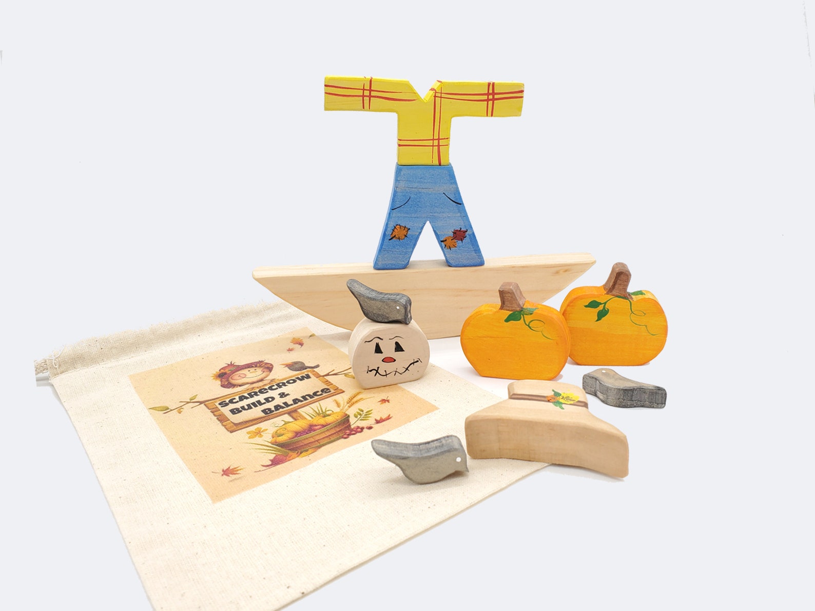 Build and Balance Scarecrow Great Fall Toy for Boys and | Etsy