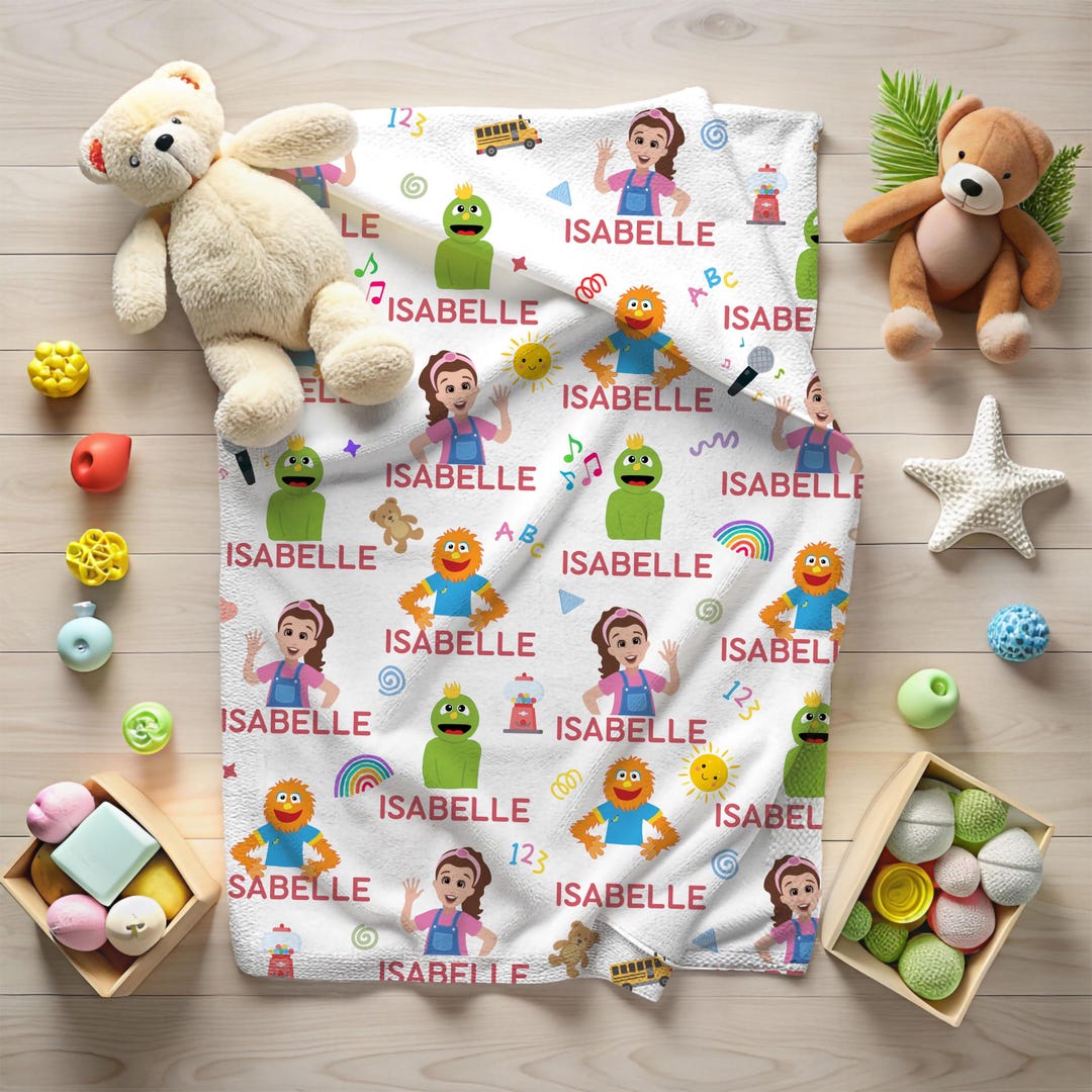 Ms Rachel Personalized Name Blanket / Toddler Blanket / Custom Name ...